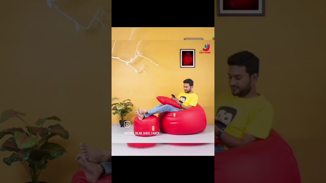 Royal Bean Bags & Beans Reffil Packets #Home Furniture #Stylish Bean bags#Beans packets#homedecor