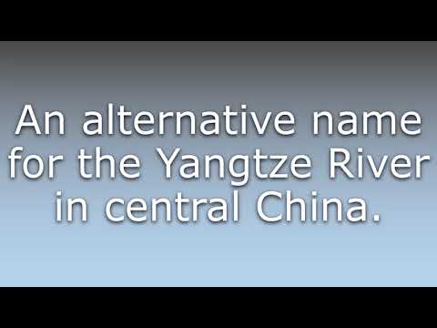What does Chang Jiang mean?
