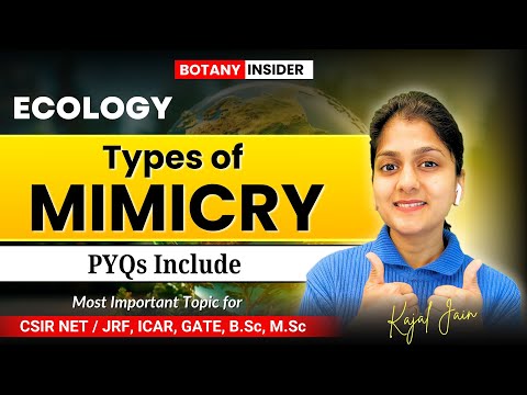 Types of Mimicry - Batesian | Mullerian | Fisherian I Ecology CSIR NET @BotanyInsider