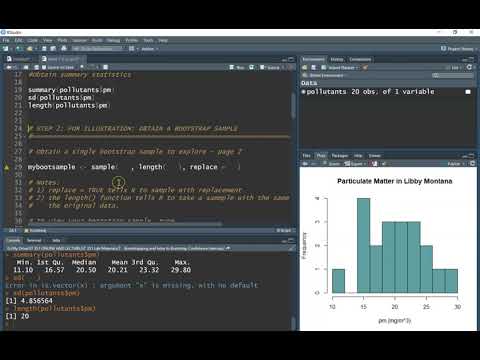 ST351 Week 7 - Bootstrapping and Confidence Intervals