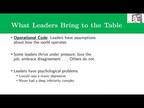 Levels of Analysis: Individuals (Part 1)