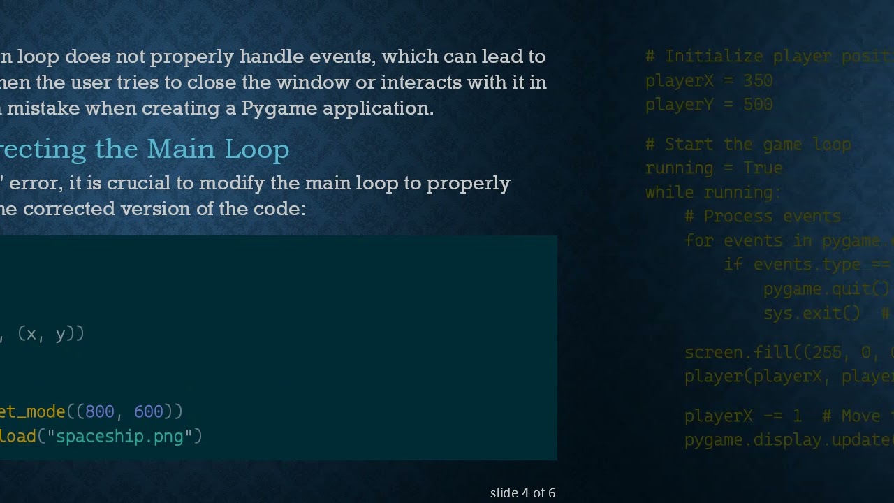 How to Fix the Not Responding Error in Python 3.7 with Pygame
