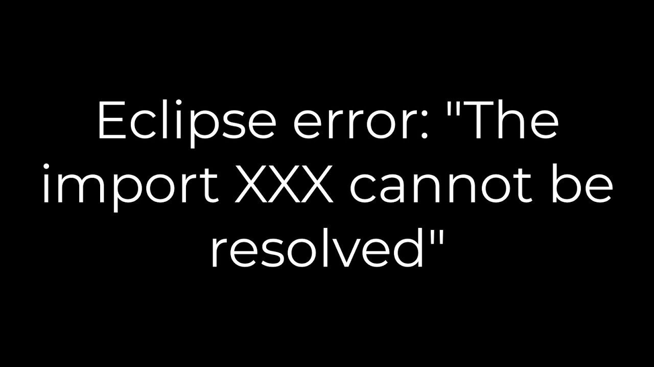 Java :Eclipse error: 