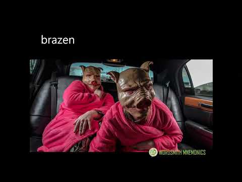 BRAZEN | Daily Tricky Vocab Word | GRE SAT REAL TEST EXAMPLES