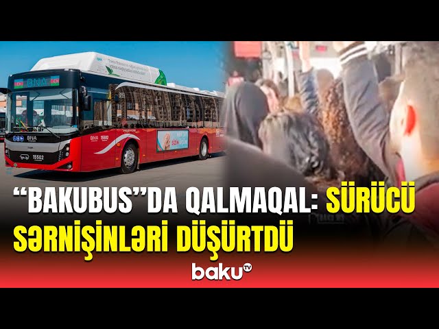 Водитель BakuBus высадил пассажиров из автобуса после конфликта с ними - Oxu.az