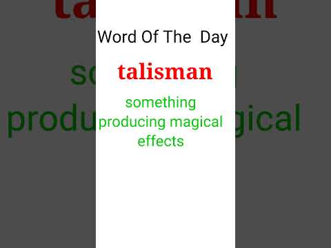 Talisman Meaning | Word Of The Day | Word Meaning | Word of the day for school | Learn English