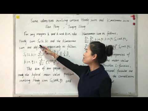 Some identities involving certain Hardy sum and Kloosterman sum
