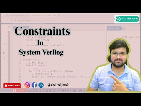 CONSTRAINTS in SYSTEM VERILOG, VLSI Design and Verification, VLSI INSIGHTS, Learn VLSI