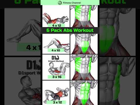 6 Pack Abs Workout at Home | Get Ripped with 4 Killer Ab Exercises #shorts #fitness