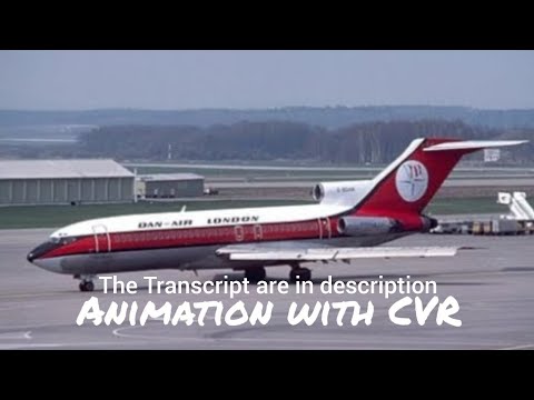 Dan-Air London Flight 1008 Crash || Animation with CVR. (Subtitles/CC On)