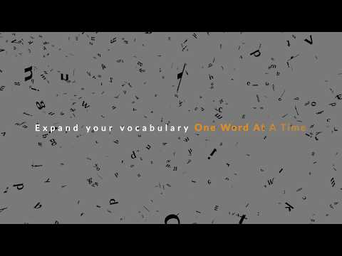 "Proclivity "Exapand your Vocabulary One Word At a Time