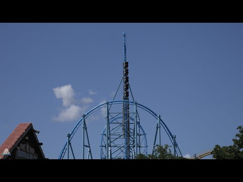 Mr. Freeze Reverse Blast - Six Flags Over Texas - Premier Rides - LIM Shuttle Loop Coaster