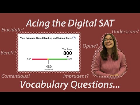How to ACE any vocab question on the DSAT...improving your vocab fast