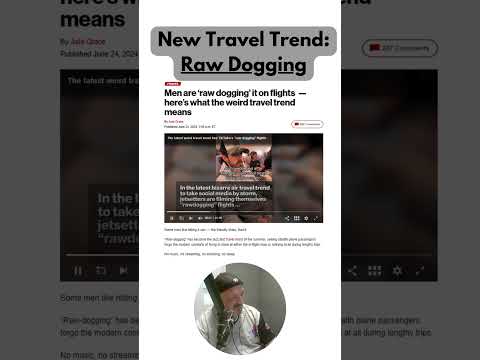 What Does "Raw Dogging a Flight" Mean? ✈️ Viral TikTok Travel Trend Explained! 🌍✨