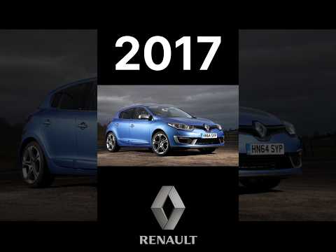 evolution of renault megane (1995~2023) #shorts #viral #renault #cars #tranding