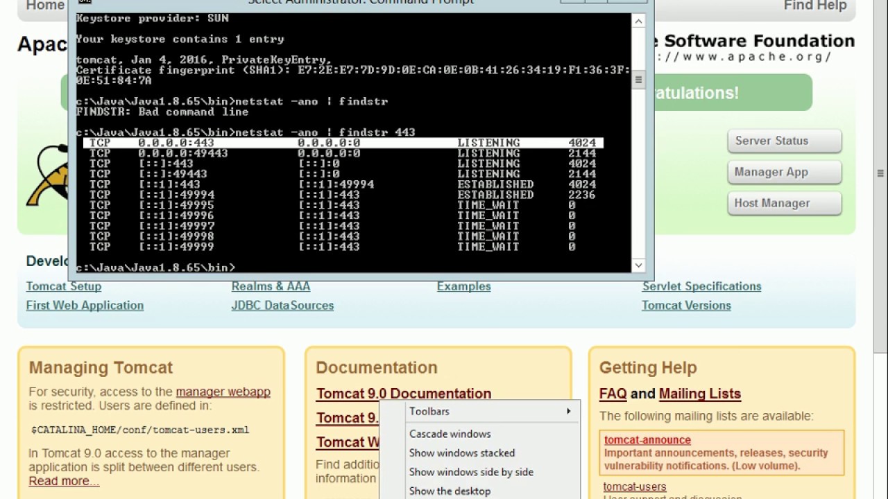 Tomcat SSL configuration howto