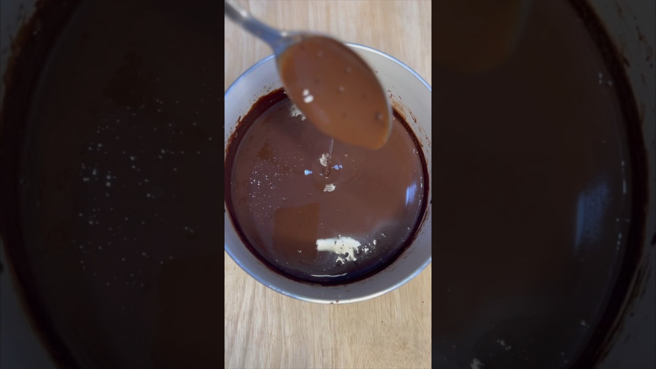 Easy Delicious Chocolate Syrup #shorts #asmr