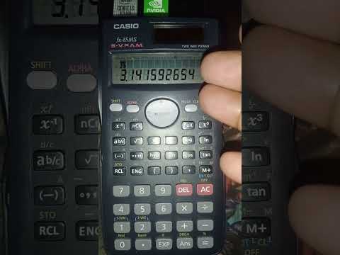 [Area of Circle = π x r x r ] Where is Pi (π) in Scientific Calculator and its Value?