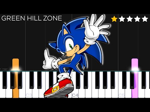 Sonic The Hedgehog OST - Green Hill Zone | EASY Piano Tutorial