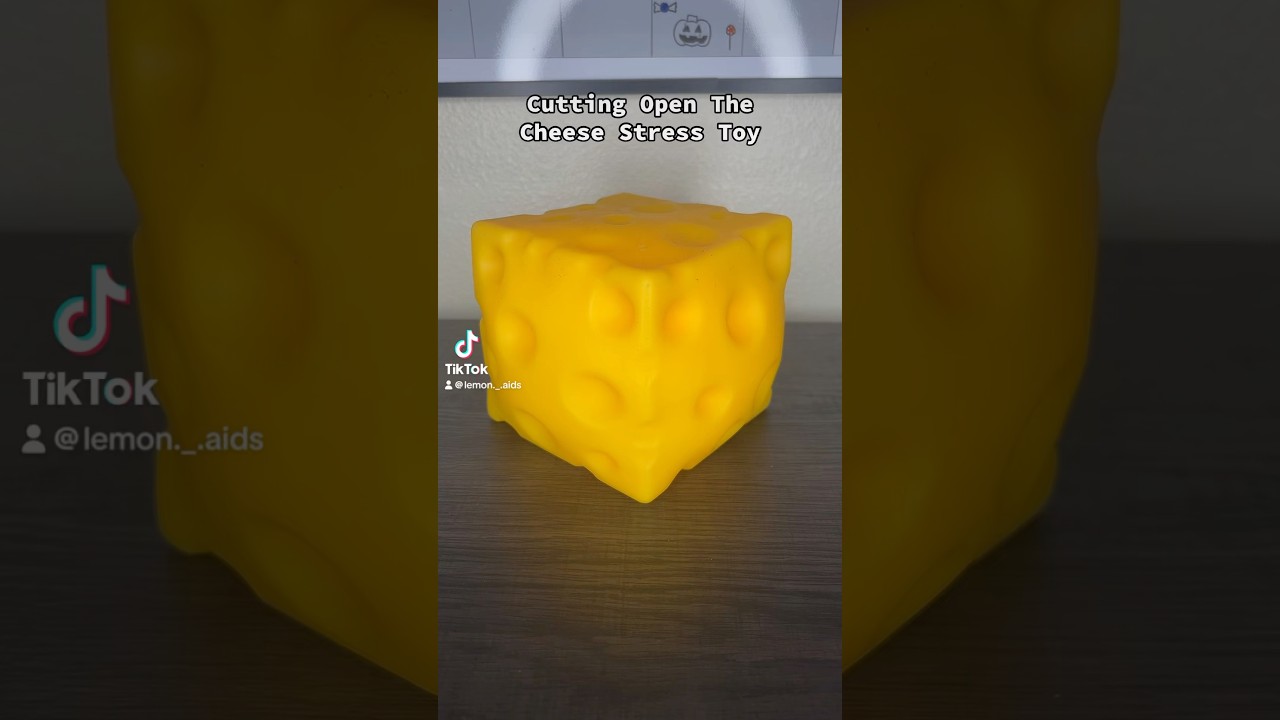 Cutting Open The Cheese Stress Toy