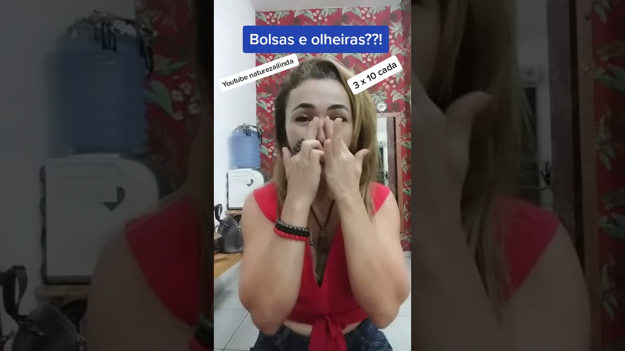 #olheiras e bolsas nos olhos tratados em 3 movimentos