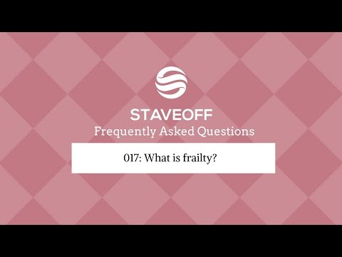 FAQ017: What is frailty?