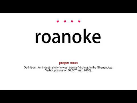 How to pronounce roanoke - Vocab Today