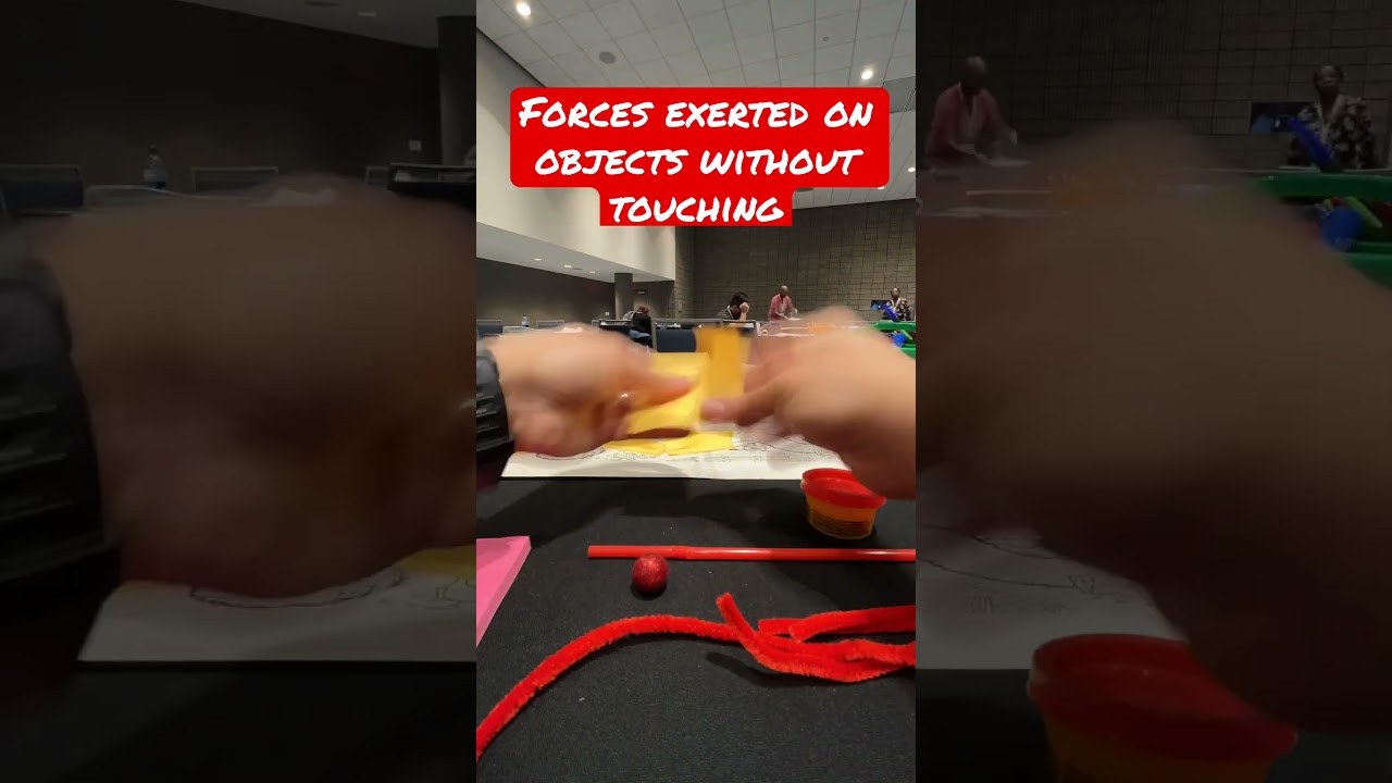 Forces pushing and pulling without touching! #physics #nsta #science #fun