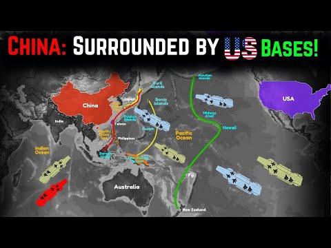 Why the U.S. Has Surrounded China With Military Bases | The U.S. Island Chain Strategy Explained
