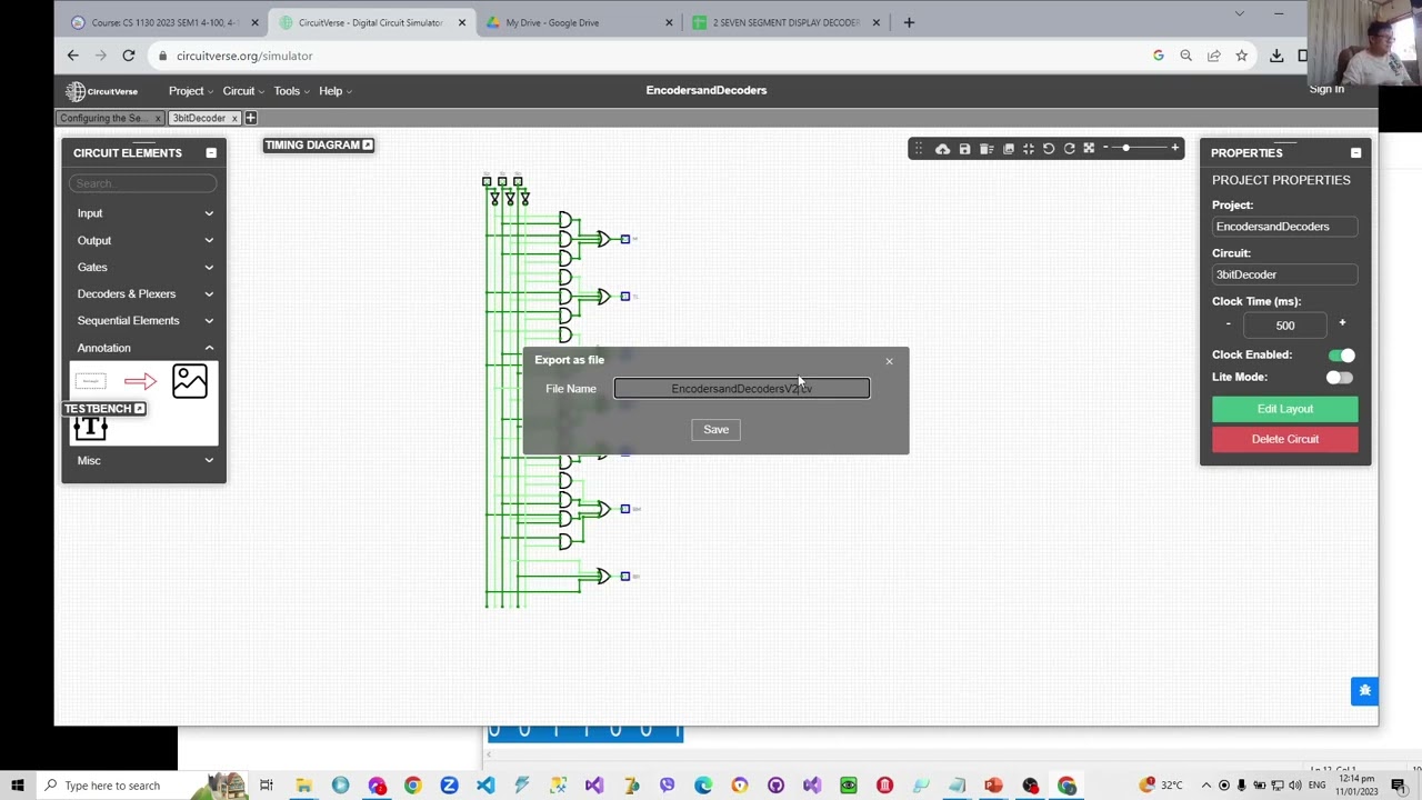 09 Creating a Decoder In Circuitverse