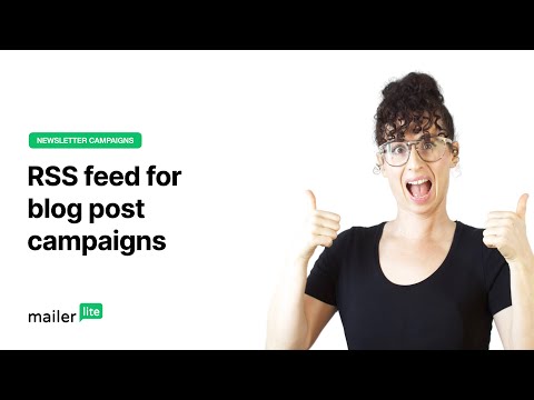How to Email Blog Posts Automatically with RSS Feed - MailerLite Tutorial