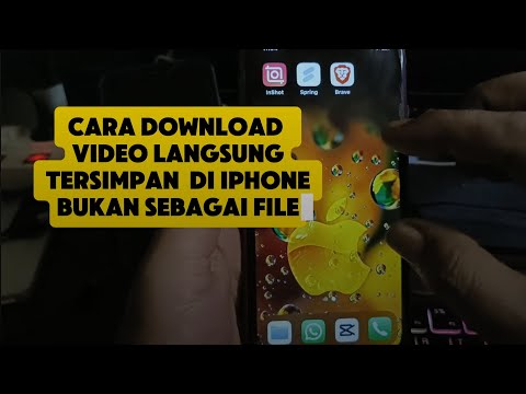 cara download video langsung tersimpan di iPhone bukan sebagai file