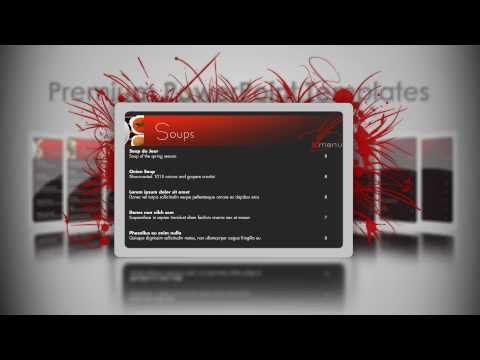 Digital Sigange PowerPoint Template - Restaurant
