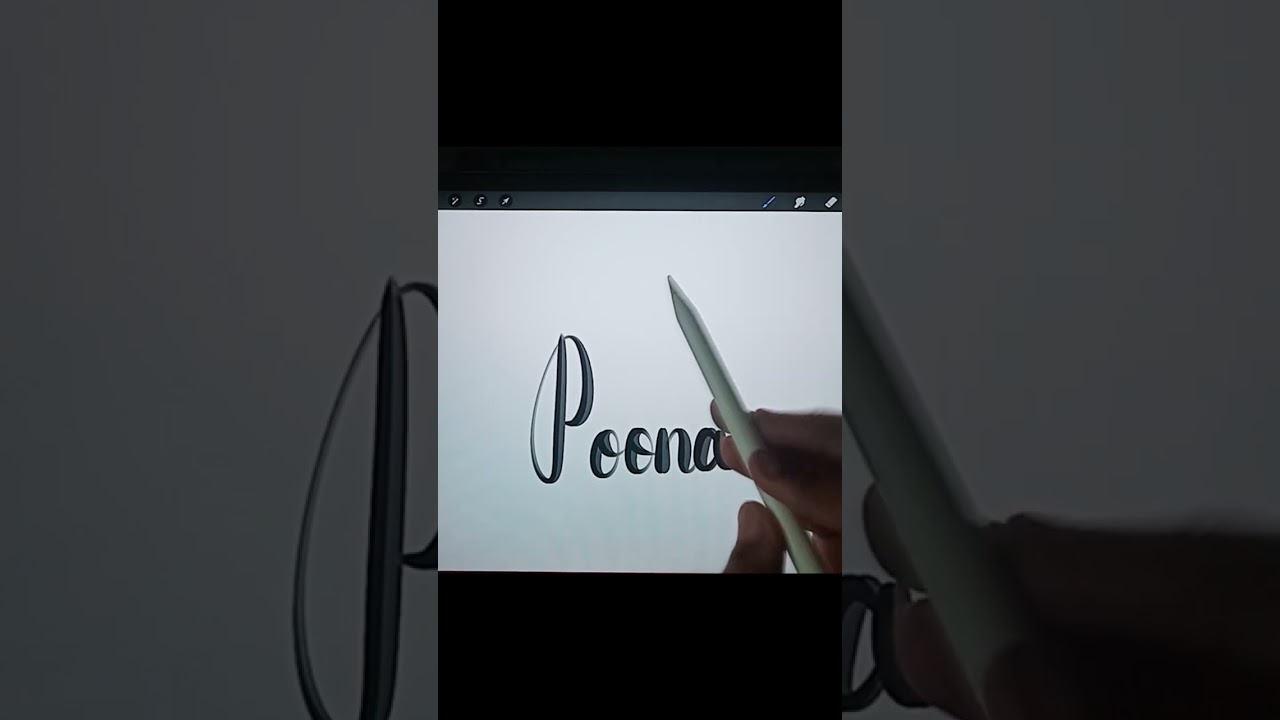 Calligraphy for BEGINNERS in PROCREATE Tutorial | Easy way to do Lettering | #calligraphymaster #art