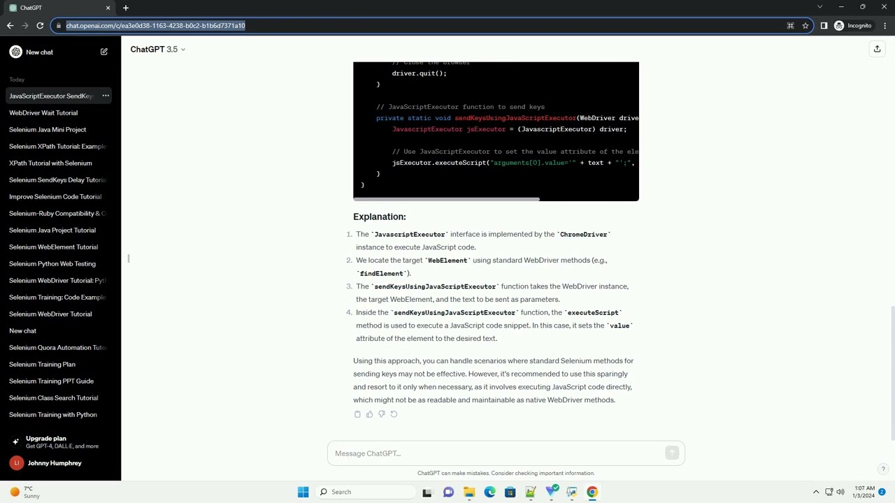 sendkeys using javascriptexecutor in selenium java