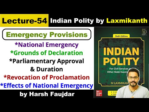 L54: Article 352 - National Emergency | Grounds & Revocation of Proclamation | Polity by Laxmikanth