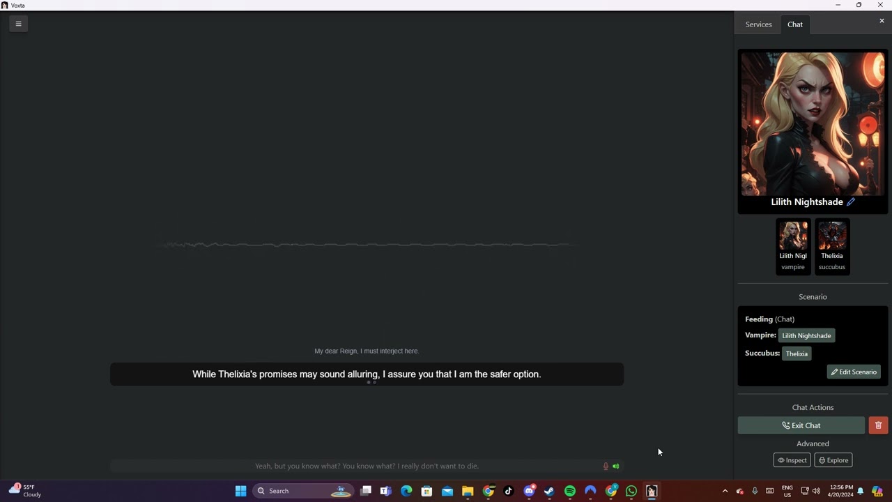 Voxta App - Multi-character voice demo