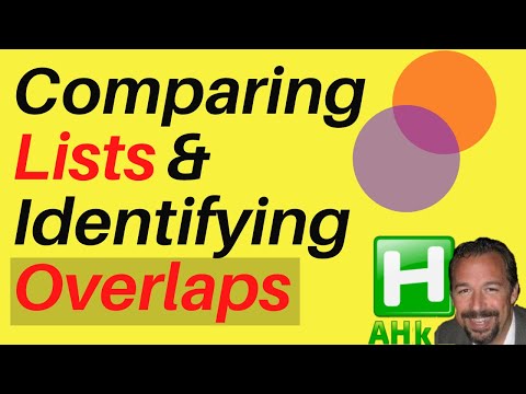 Easily compare lists and determine what is in each one AutoHotkey v1 or v2 | the-Automator