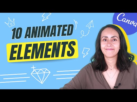 10 Cool ANIMATED Elements in Canva - How to find them and Create FREE and FUN ANIMATIONS