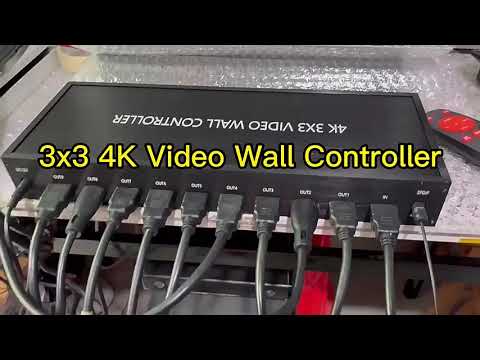 3x3 HDMI video wall controller 4K Video Wall