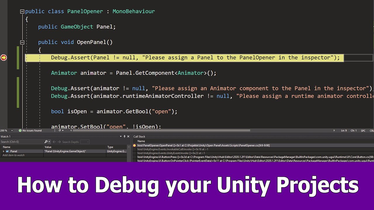 Unity Debugging with Visual Studio