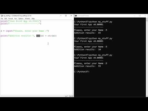 Python Tutorial - 13 - Keyboard Input
