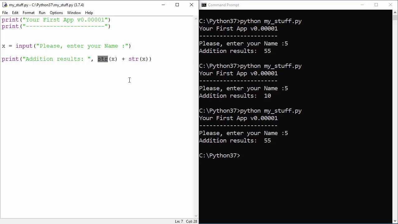 Python Tutorial - 13 - Keyboard Input