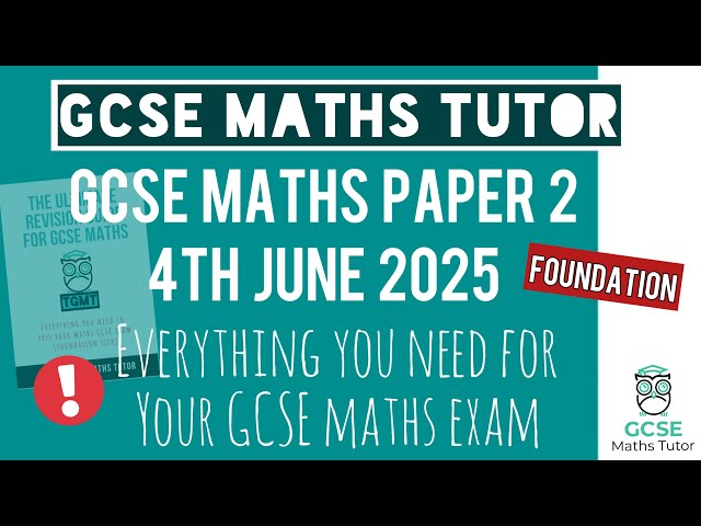 Essential Tips for Foundation GCSE Maths Paper 2 Revision | Galaxy.ai