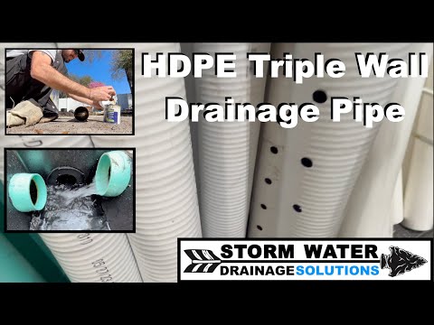 Triple Wall Drainage Pipe - Pro's & Con's - How To Install