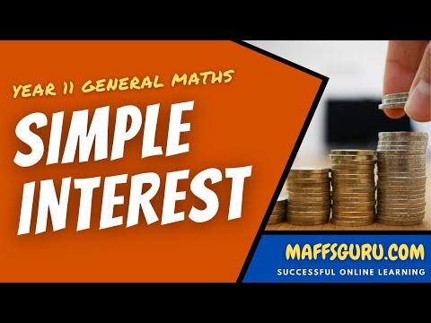 Simple interest | General Maths Units 1 and 2 | MaffsGuru.com