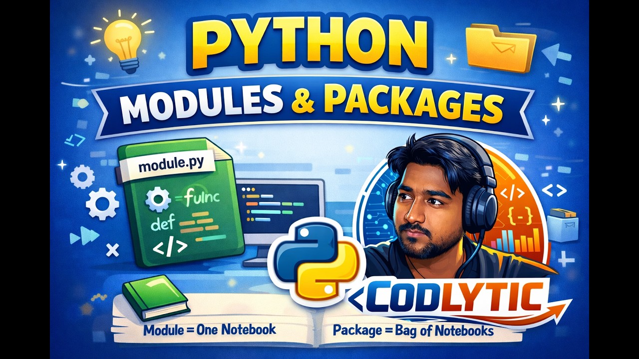 Python Modules & Packages Explained | Complete Beginner Guide | Python Tutorial