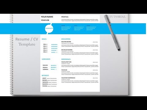 How to write a resume / CV with Microsoft Word free template DOC+PDF