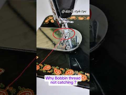Why bobbin thread not catching ? How to fix shuttle & needle timing in half shuttle sewing machine !
