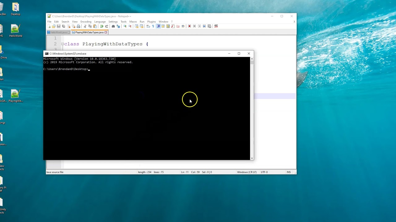 Java 02 - Printing Data Types